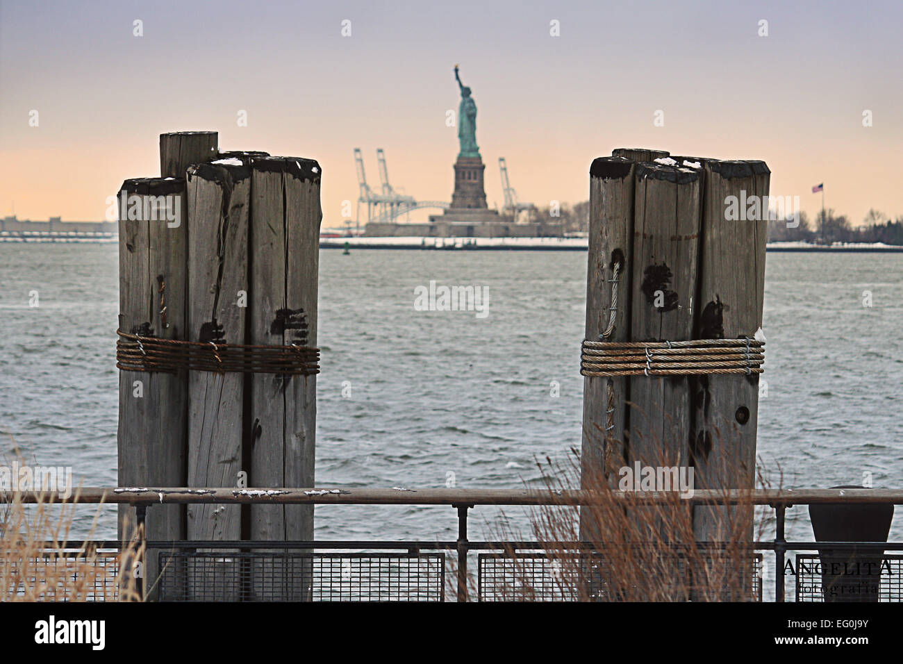 USA, New York State, New York City, Manhattan, Statue of Liberty Stock ...