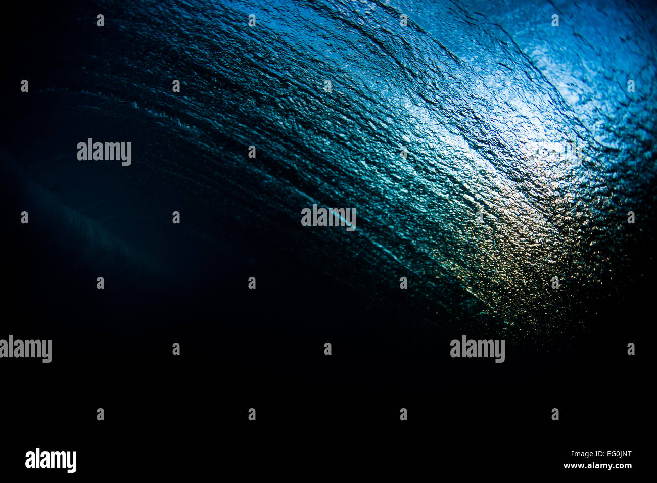 Abstract view of water texture from beneath ocean surface hi-res stock ...
