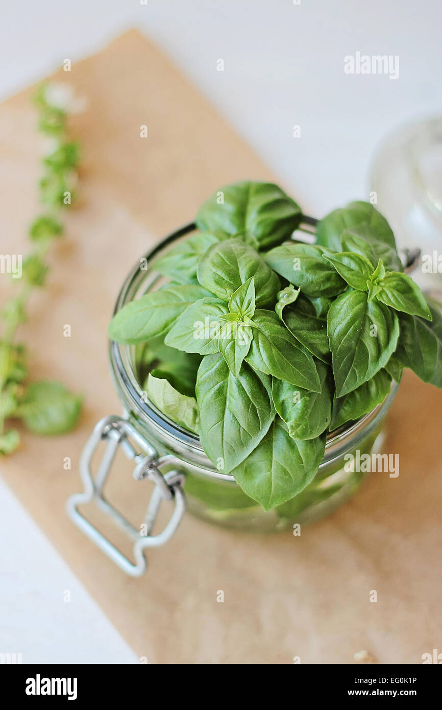 Basil glass hi-res stock photography and images - Alamy