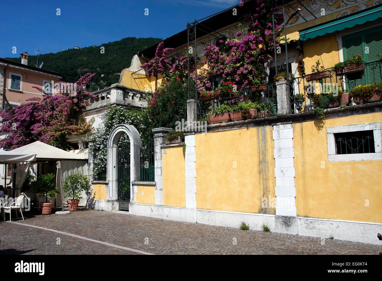 Gargnano is located on the western shore of Lake Garda and has about ...