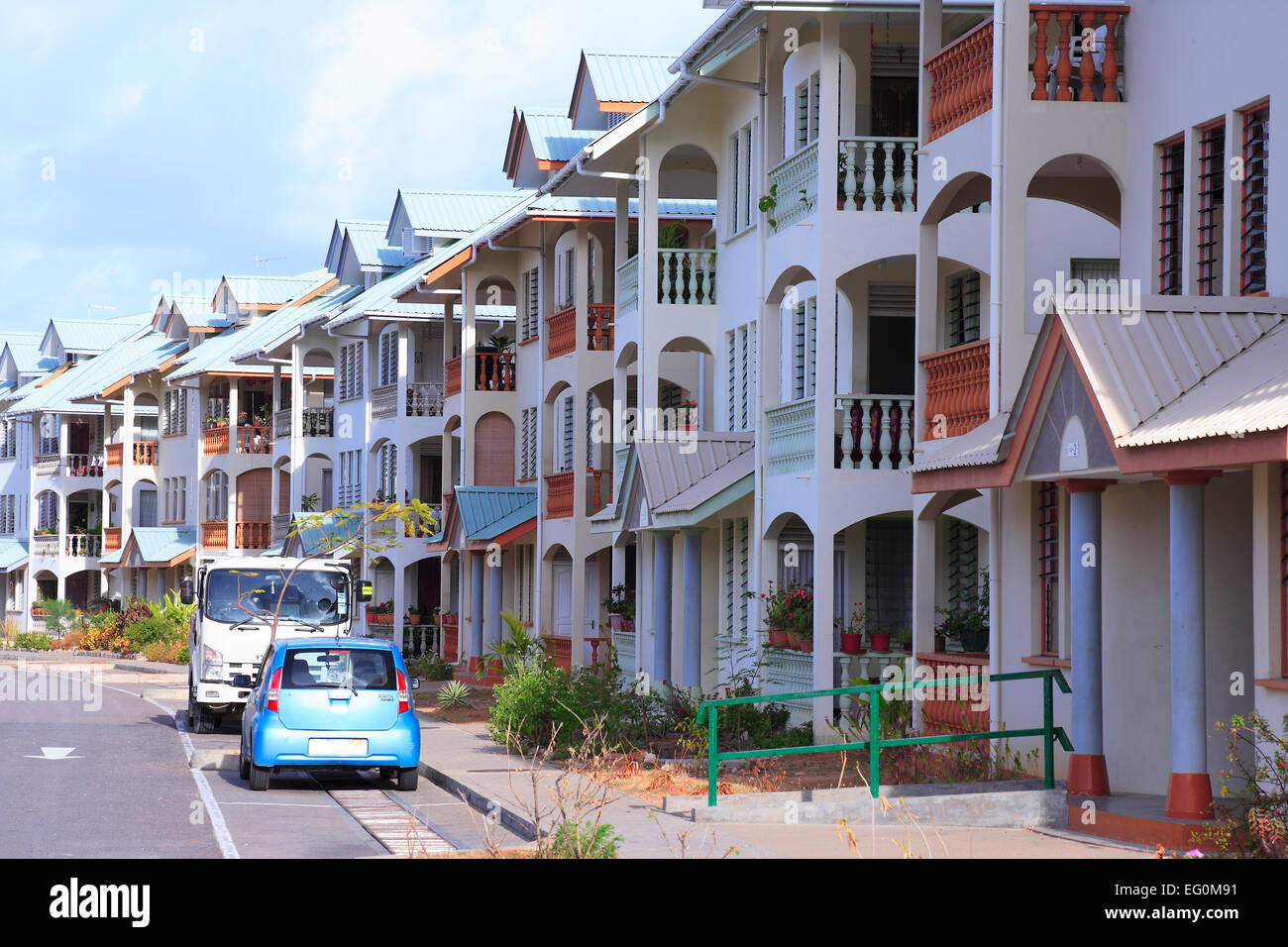 The Ile Perseverance housing project near Victoria on the main ...