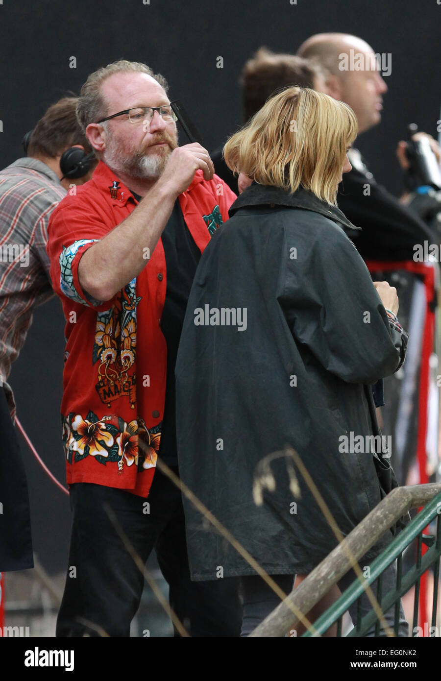 Filming takes place on the set of upcoming movie 'Adam Jones' Featuring ...