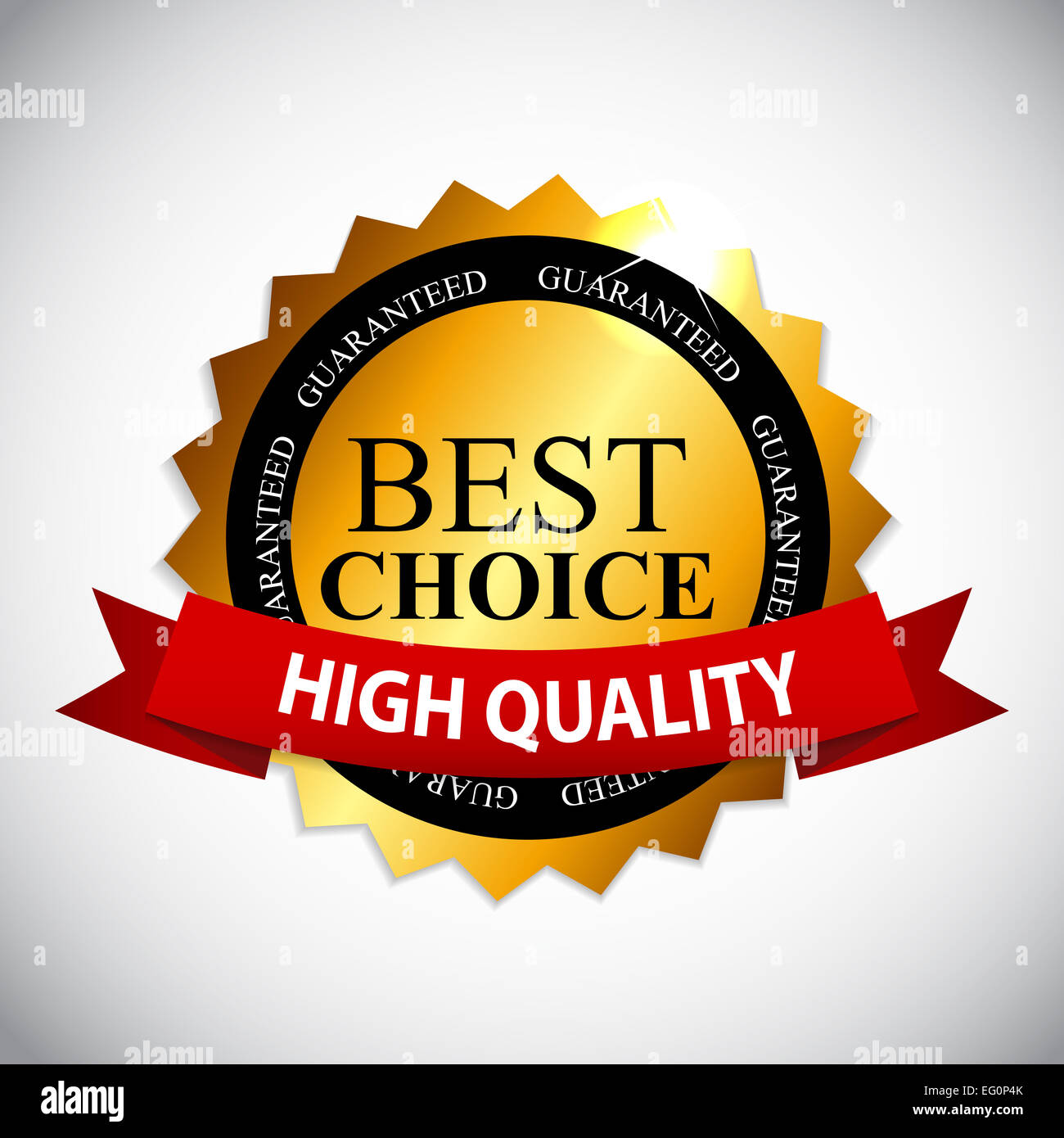 Best Choice Label with Ribbon Vector Illustration Stock Photo - Alamy