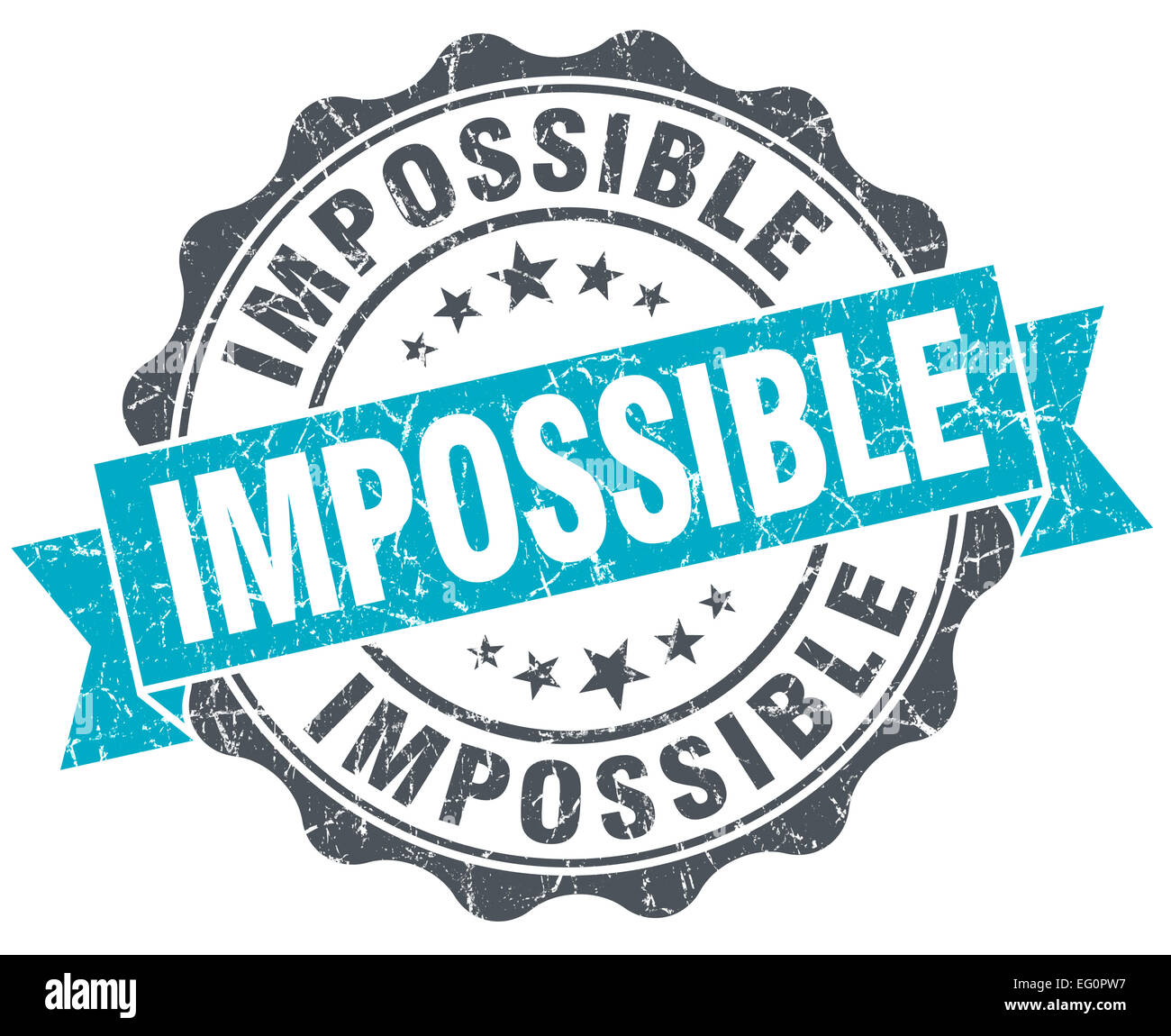 impossible vintage turquoise seal isolated on white Stock Photo - Alamy