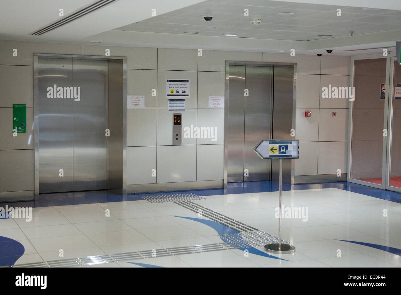 Dubai Metro Station at Nakheel Harour and Towers, Zone 2, Blue Line ...