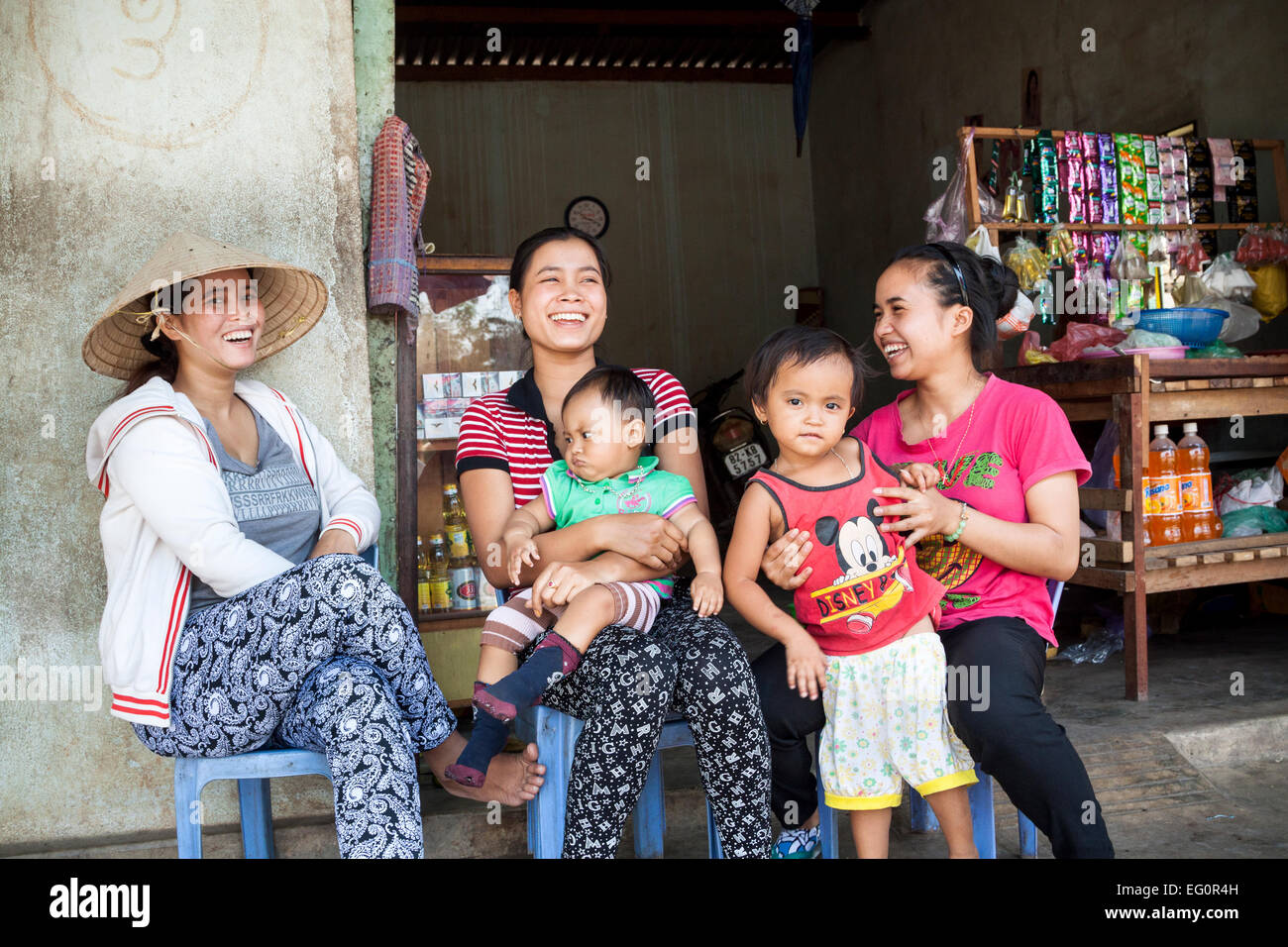 Kon Tum minority communities, Vietnam. Bahnar (Ba Na) ethnic group ...