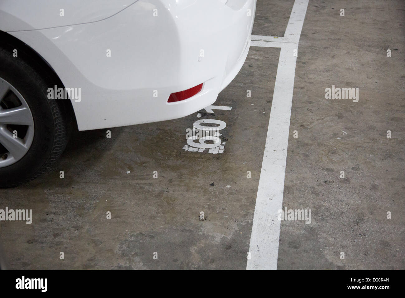 Car parking space at the Marina Mall car park Dubai, UAE Stock Photo ...