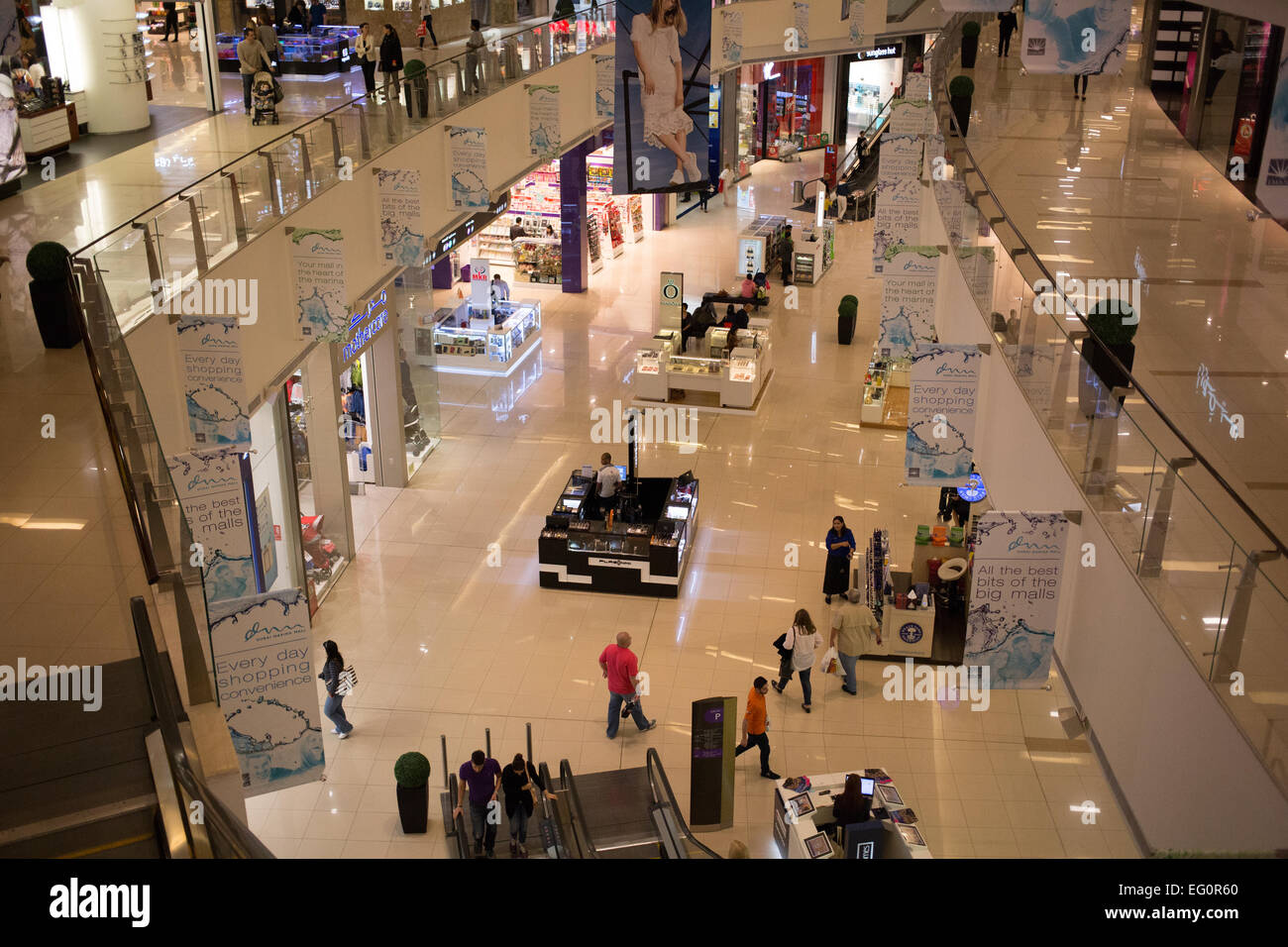 The Marina Mall Dubai UAE Stock Photo - Alamy