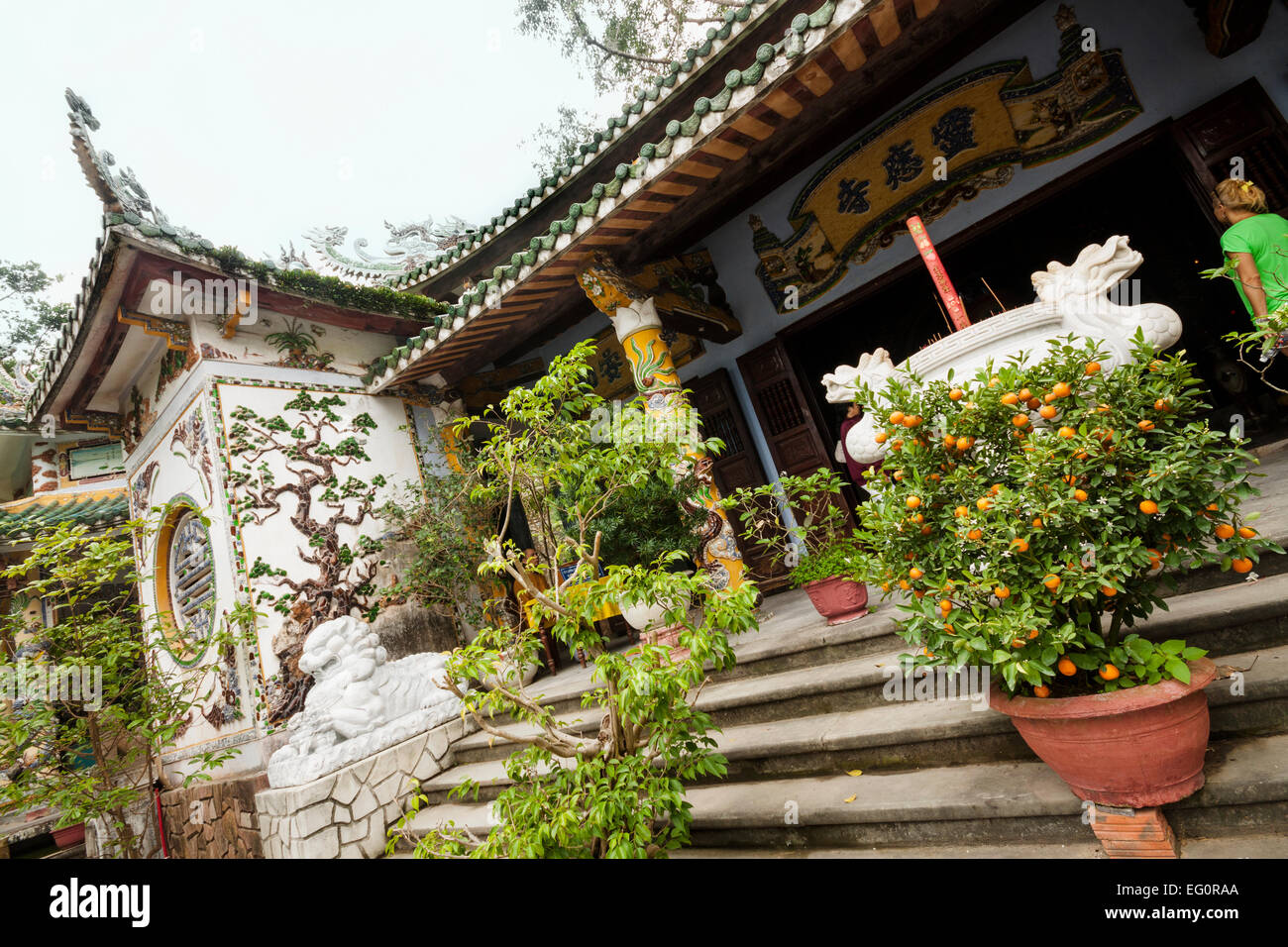 pagoda temple ornate [marble mountain] Vietnam An Stock Photo - Alamy