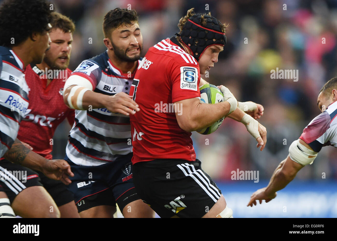Christchurch, New Zealand. 13th Feb, 2015. Australian Super Rugby. Matt ...