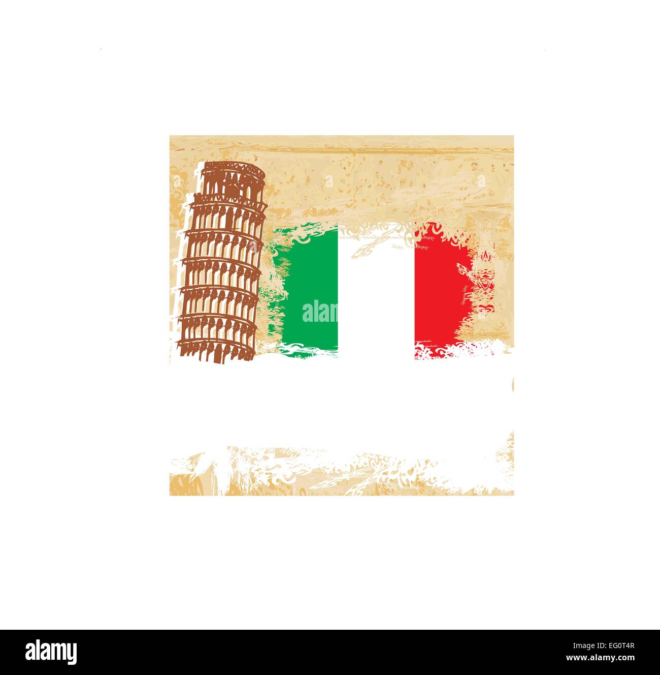 vector pisa tower grunge background Stock Vector Image & Art - Alamy