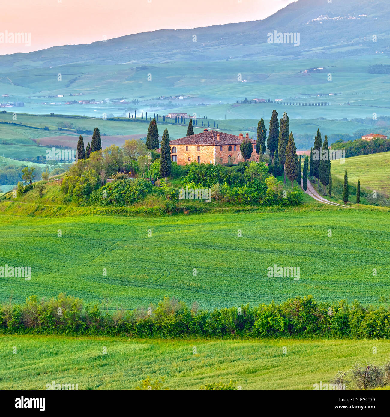 Tuscany at spring Stock Photo - Alamy