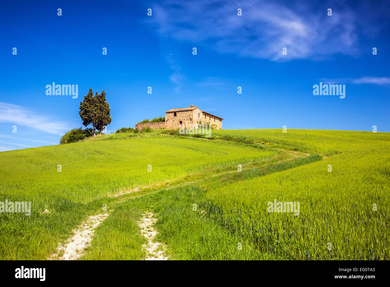 Tuscany at spring Stock Photo - Alamy