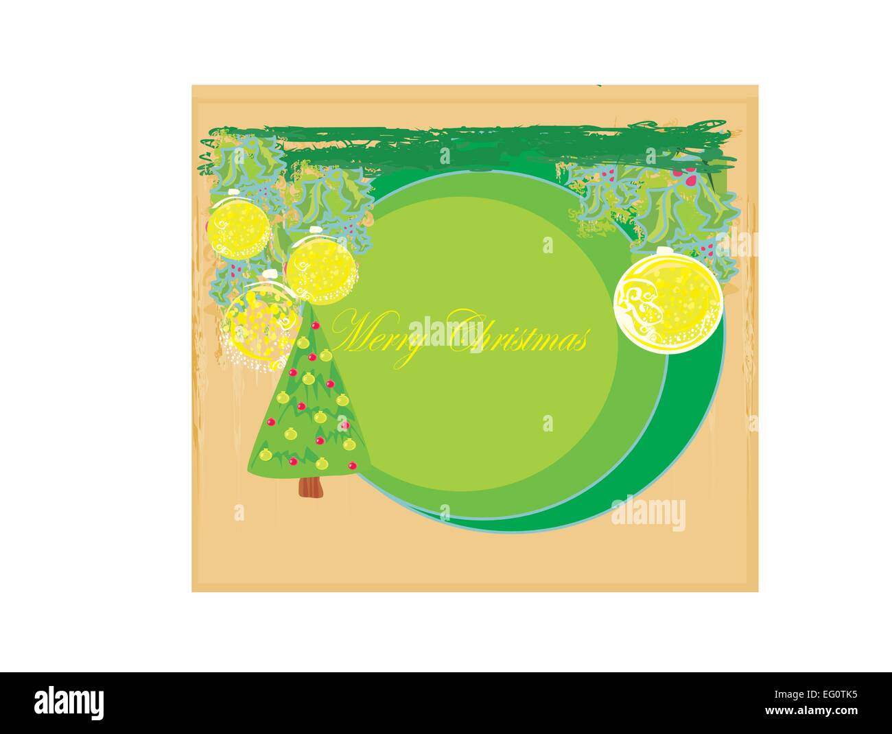 Abstract christmas tree card Stock Vector Image & Art - Alamy