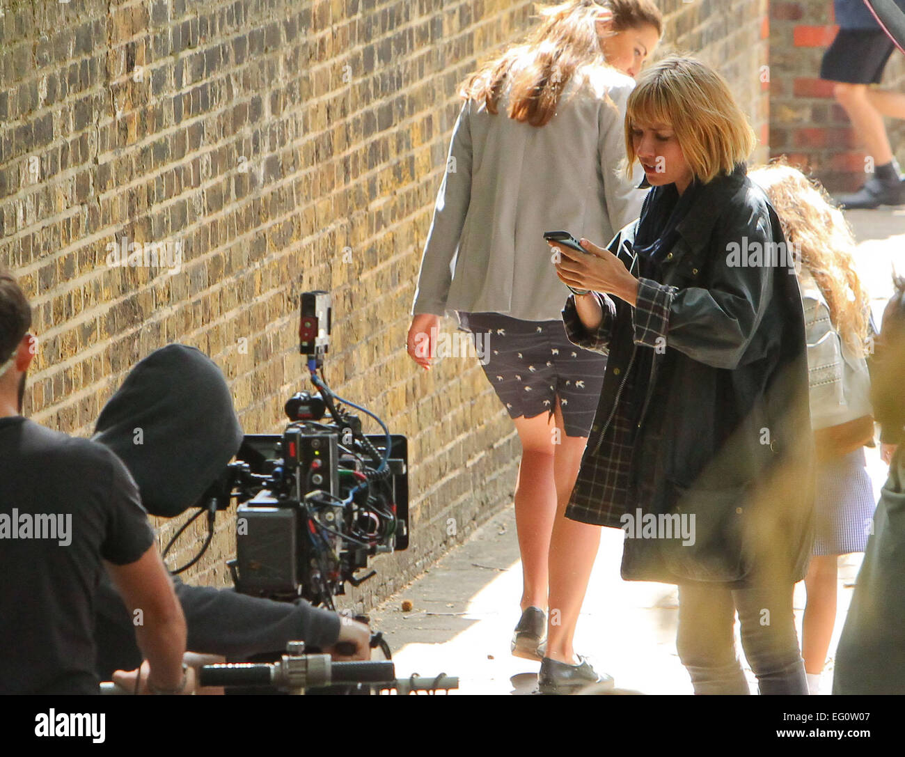 Filming takes place on the set of upcoming movie 'Adam Jones' Featuring ...