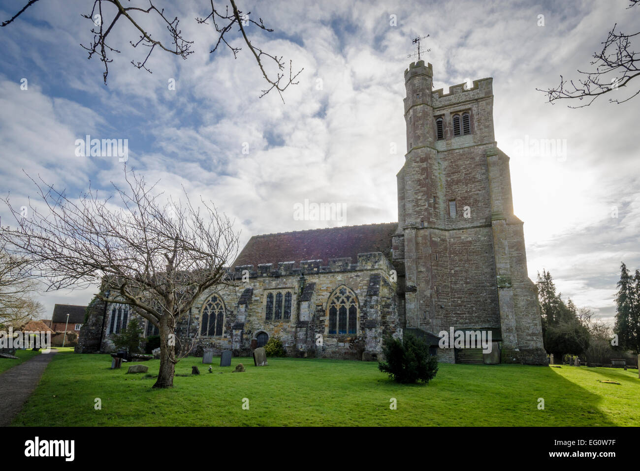 All Saints church at Biddenden, Kent UK Stock Photo - Alamy