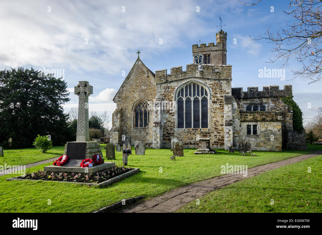 All Saints church at Biddenden, Kent UK Stock Photo - Alamy