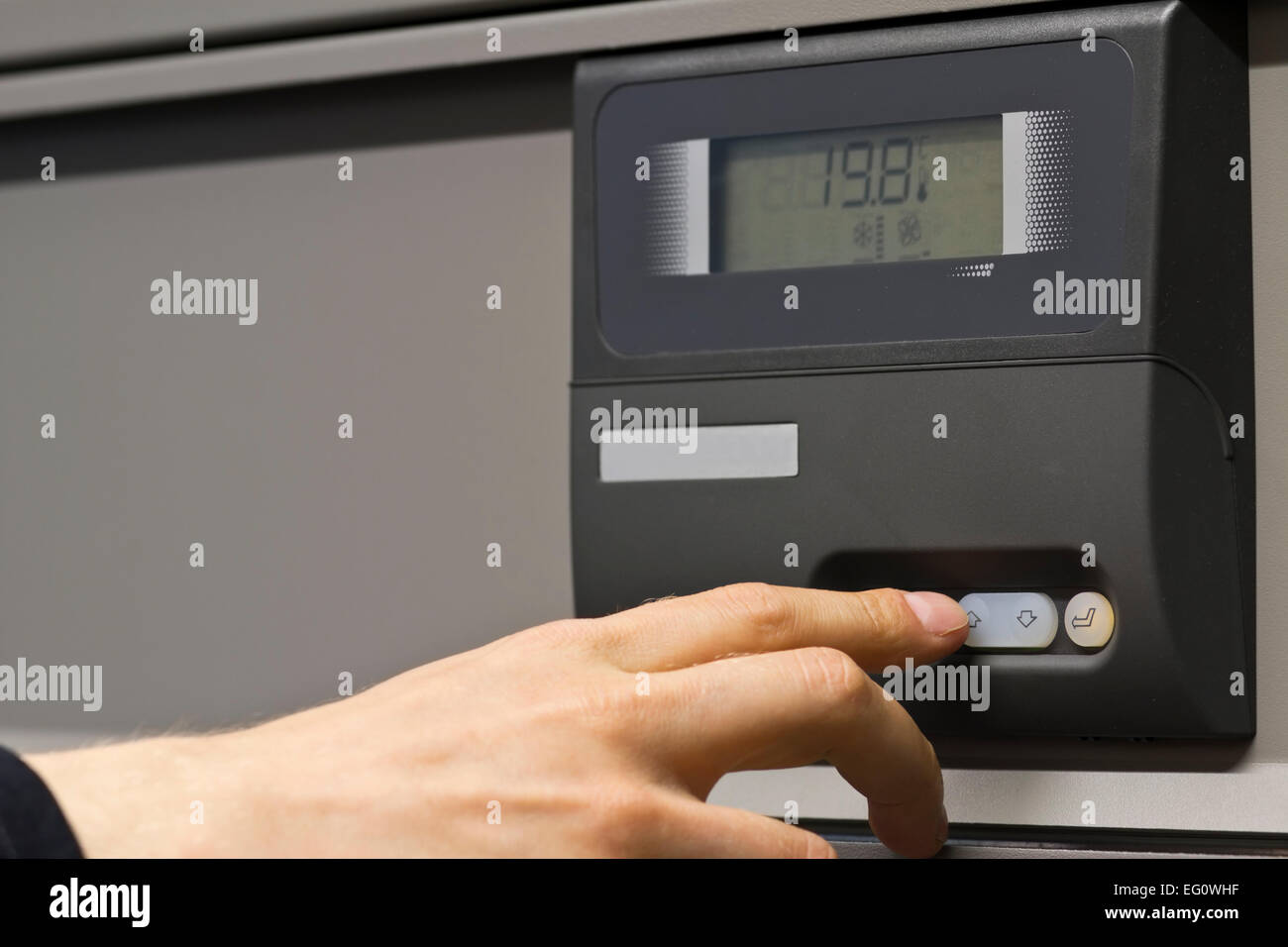 Large air conditioning units cooling a computer datacenter Stock Photo ...