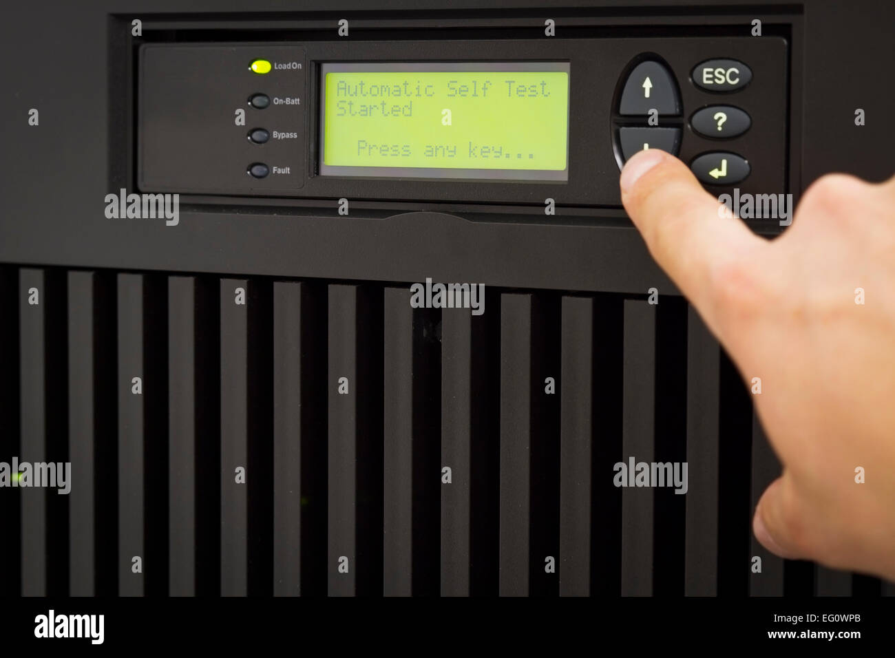 IT Engineer/ Consultant operate a large UPS power in a datacenter Stock ...