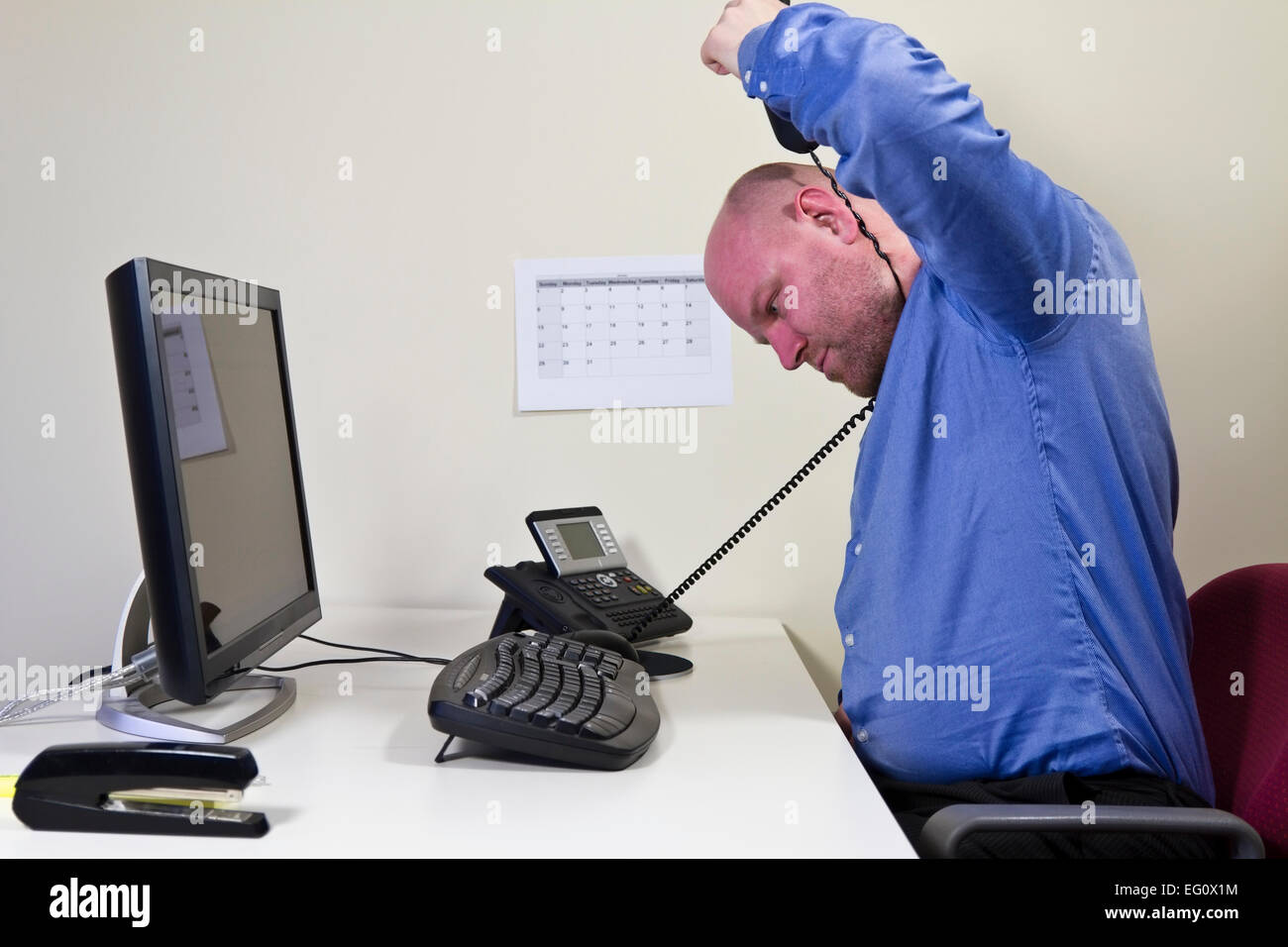 Strangling frustration hi-res stock photography and images - Alamy