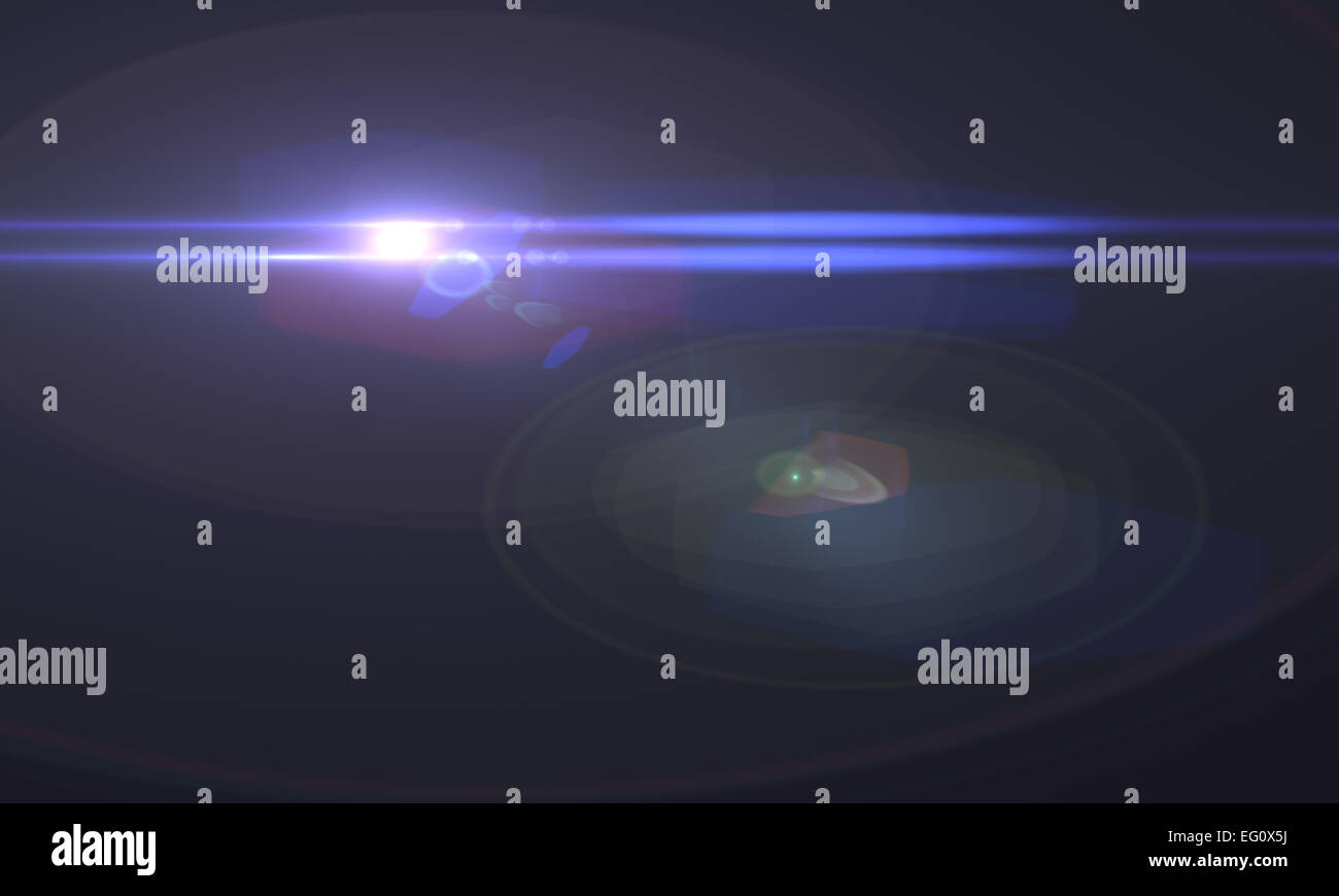 Lens flare effect in space made with AE cs5 Stock Photo - Alamy