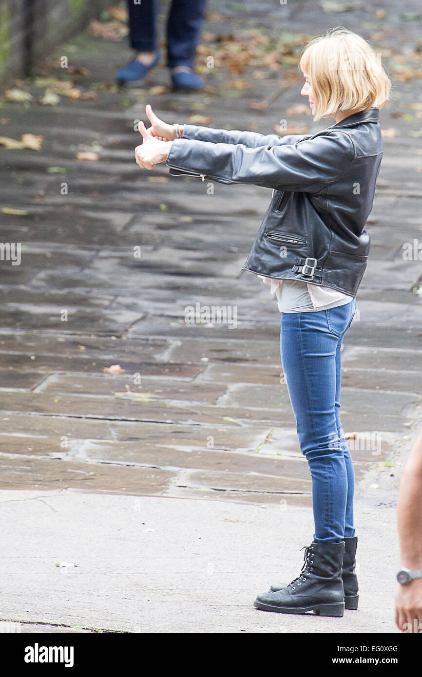 Filming takes place on the set of upcoming movie 'Adam Jones' Featuring ...