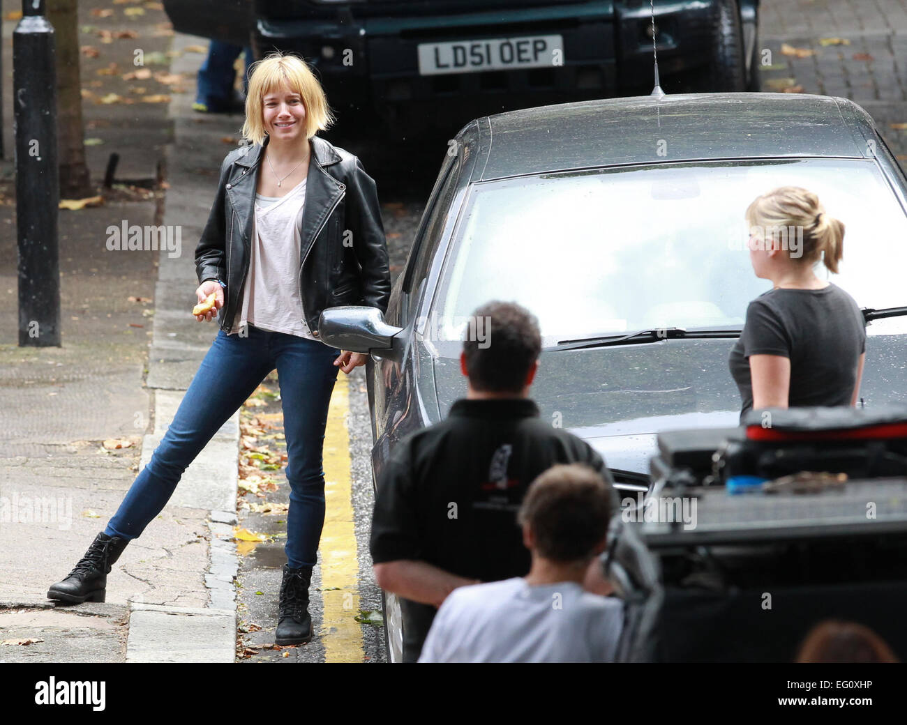 Filming takes place on the set of upcoming movie 'Adam Jones' Featuring ...