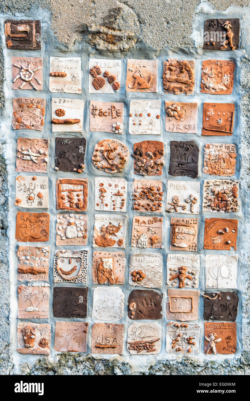Tiles with names hi-res stock photography and images - Alamy