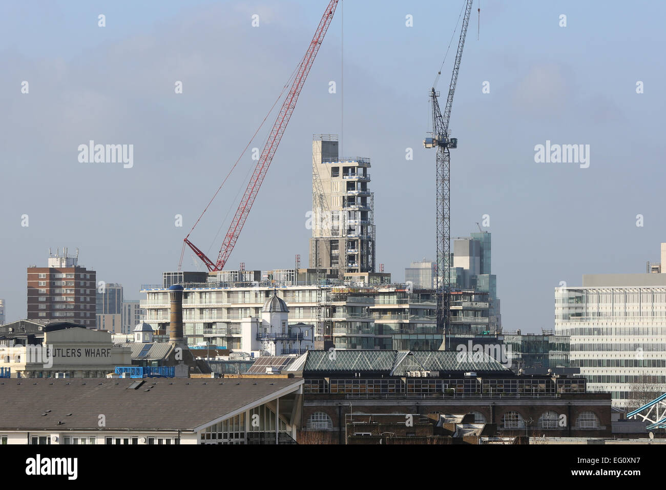 Berkeley Homes, One Tower Bridge construction Stock Photo - Alamy