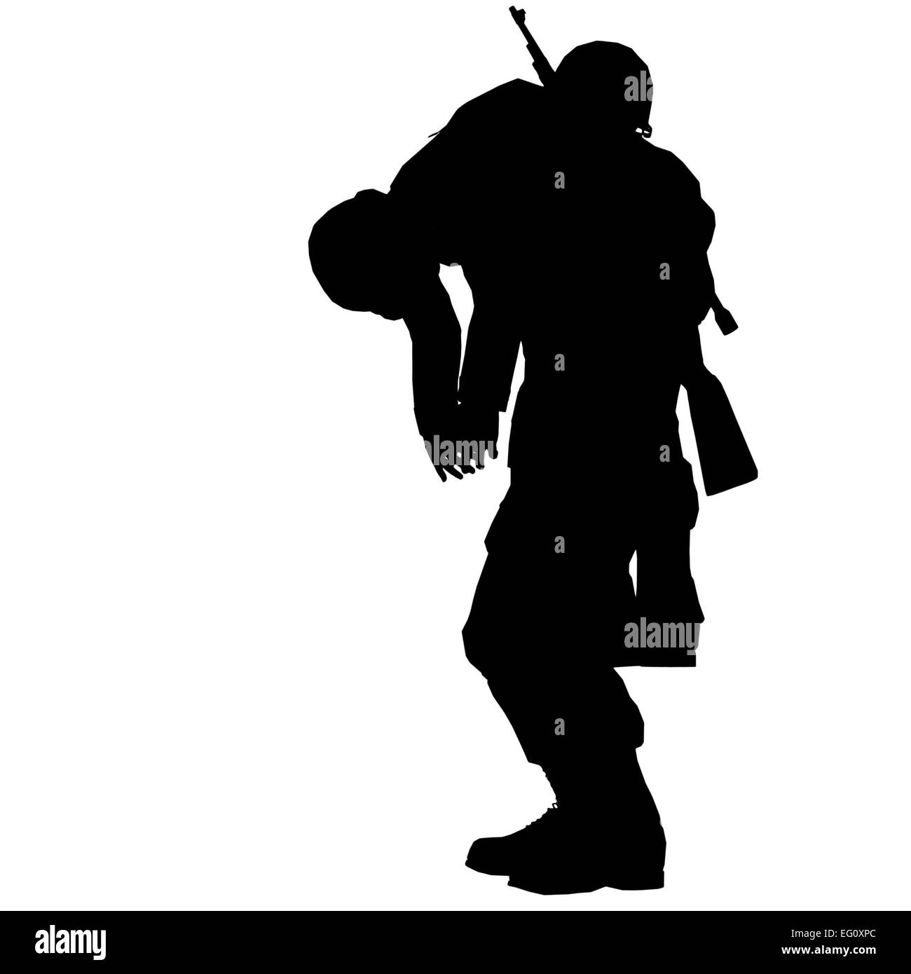 Soldier helps another wounded soldier Stock Photo - Alamy