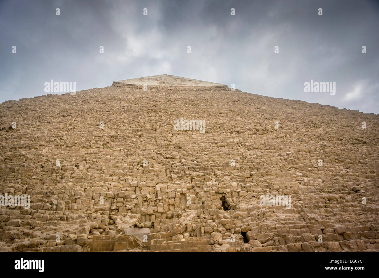 Summit of the Pyramid of Khafre at Giza, Cairo, Egypt Stock Photo - Alamy