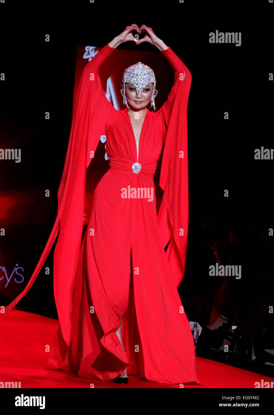 New York, New York, USA. 12th Feb, 2015. Model IRINA PANTAEVA in Marc ...