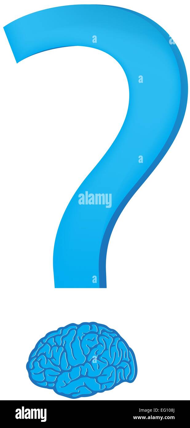 Question mark brain hi-res stock photography and images - Alamy