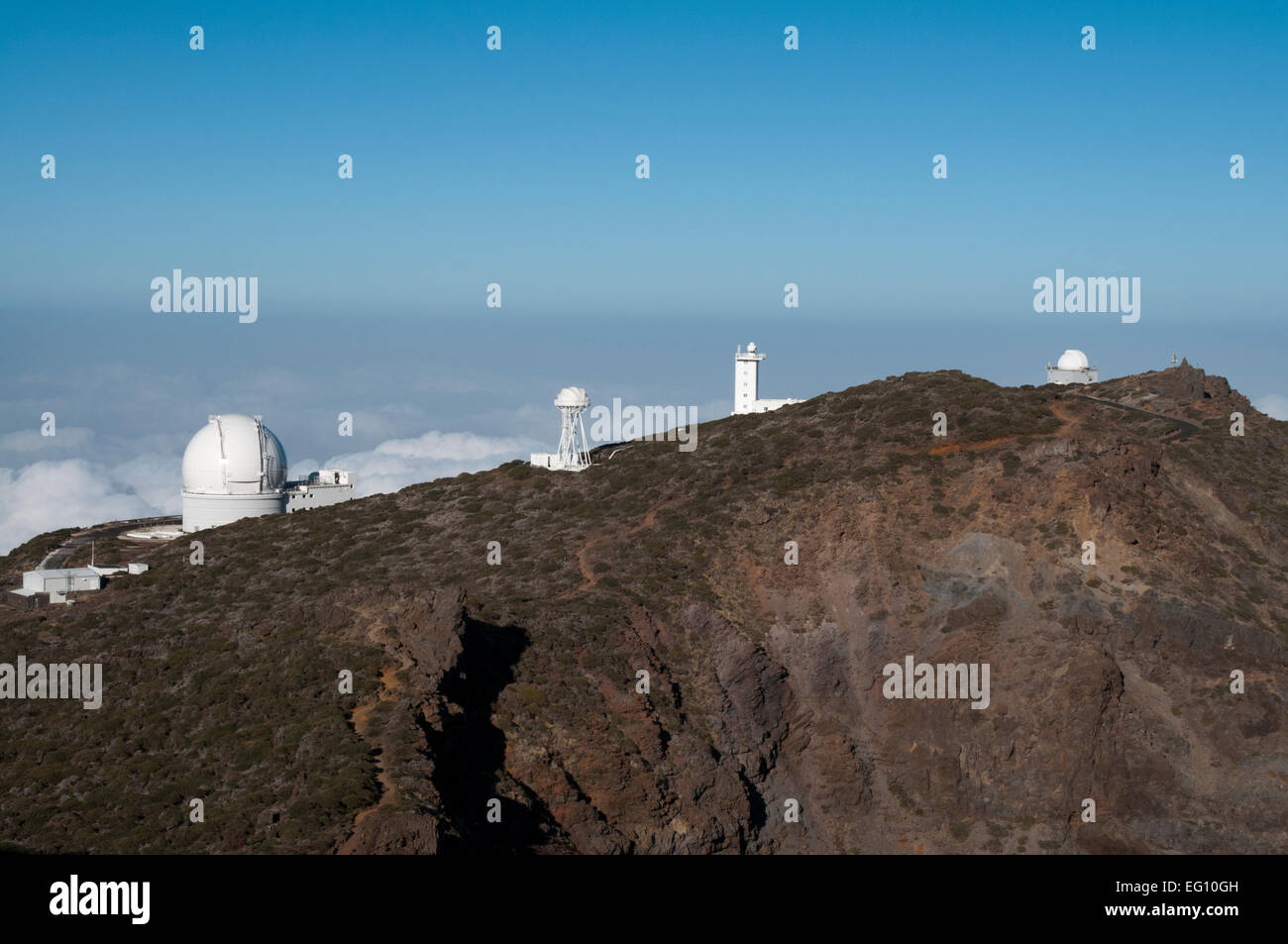 Left to right the William Herschel Telescope, Dutch Open Telescope ...