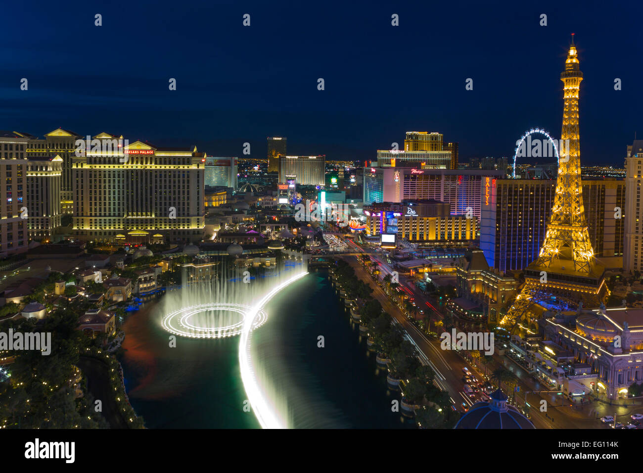 Fountains light show bellagio hi-res stock photography and images - Alamy