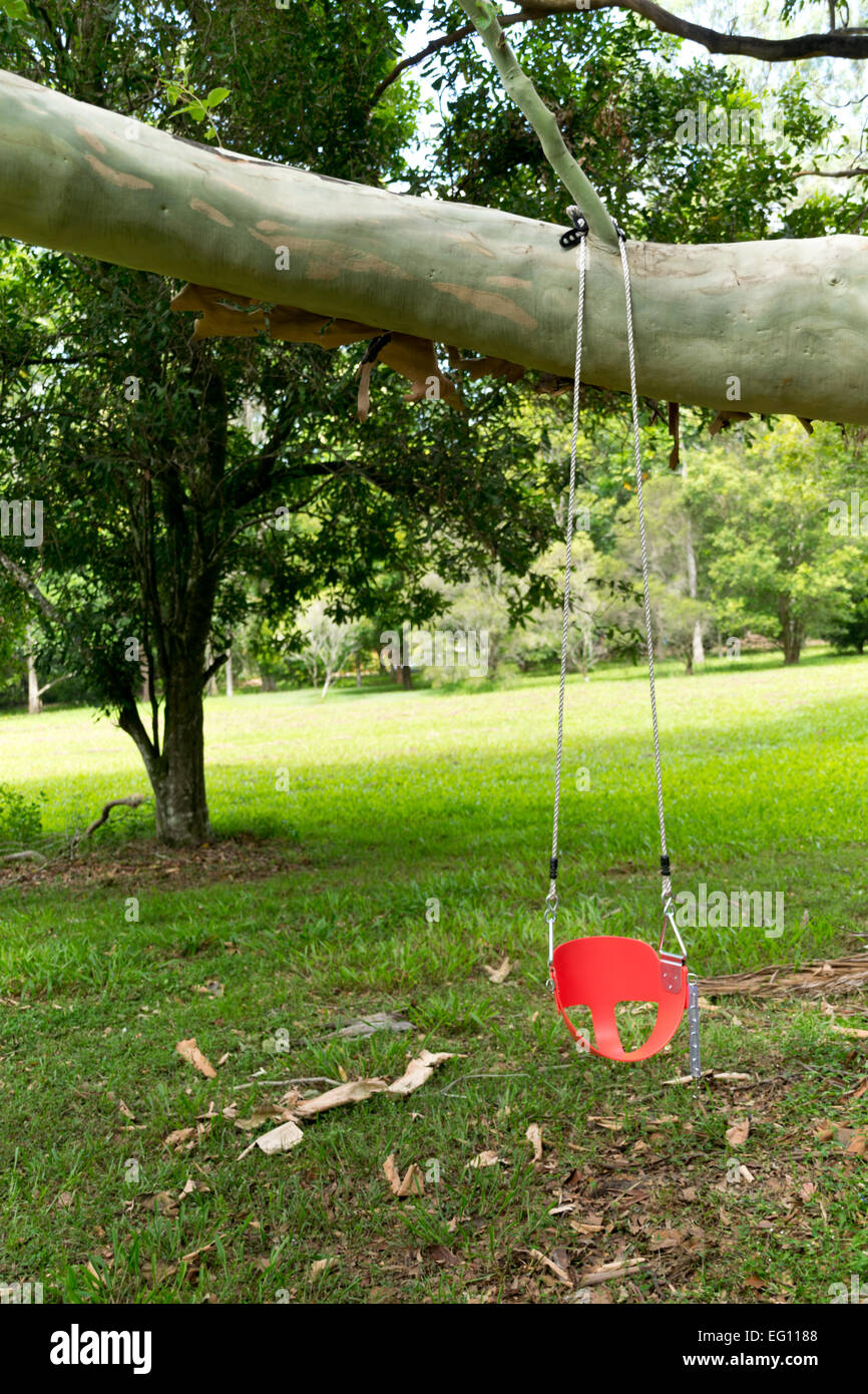 a swing in the park Stock Photo - Alamy