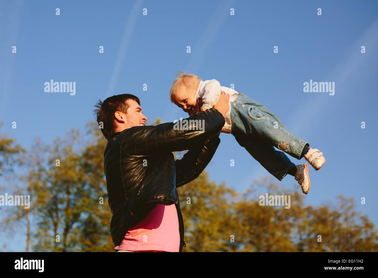 Dad and daughter Stock Photo - Alamy