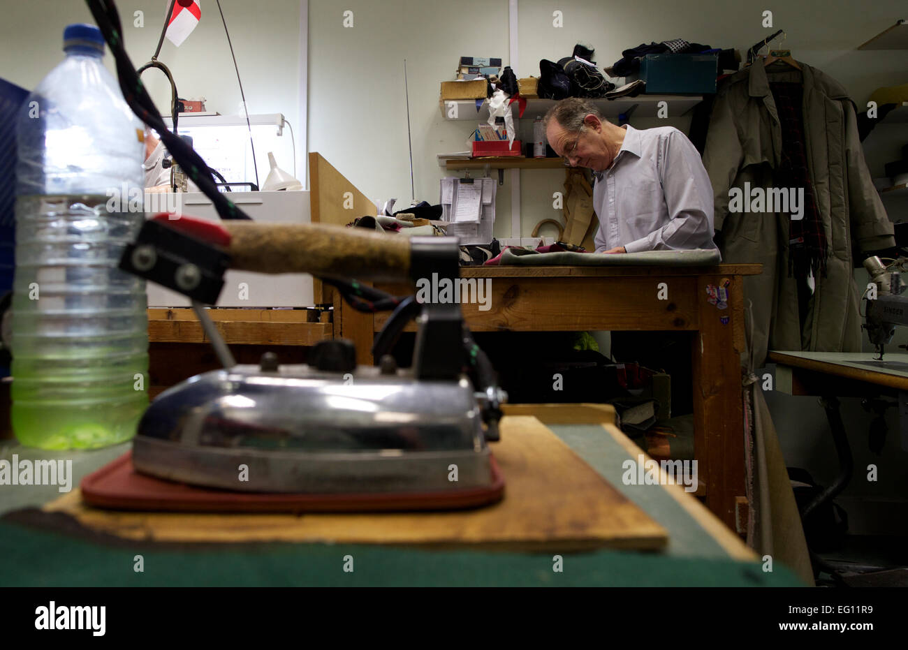 UNITED KINGDOM, London : Tailor Emily Squires poses for a photo inside ...