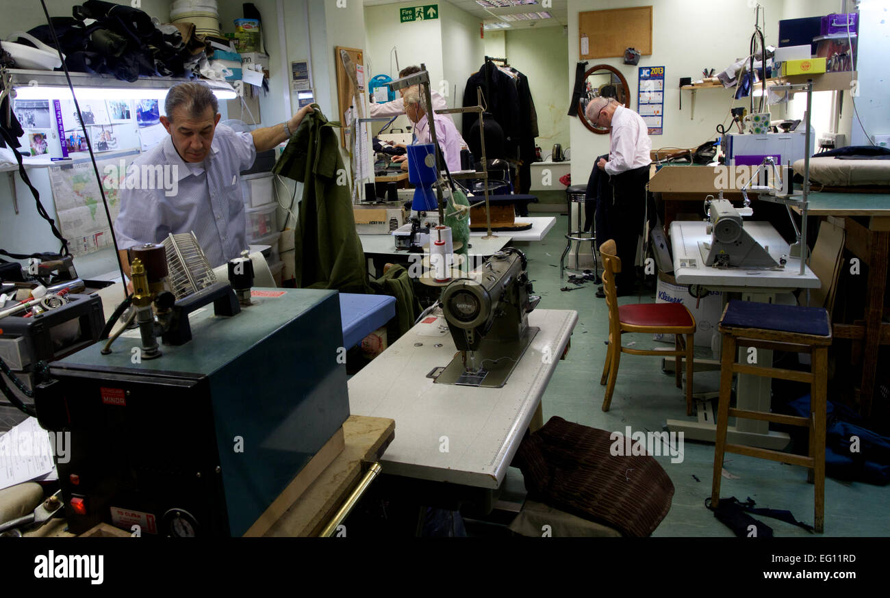 UNITED KINGDOM, London : Tailor Emily Squires poses for a photo inside ...