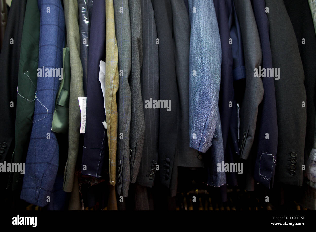 UNITED KINGDOM, London : Tailor Emily Squires poses for a photo inside ...