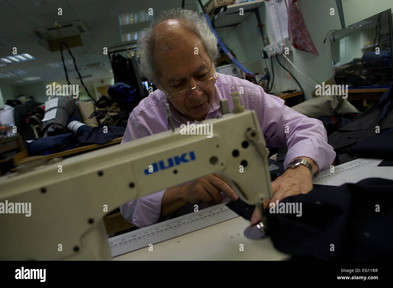 UNITED KINGDOM, London : Tailor Emily Squires poses for a photo inside ...