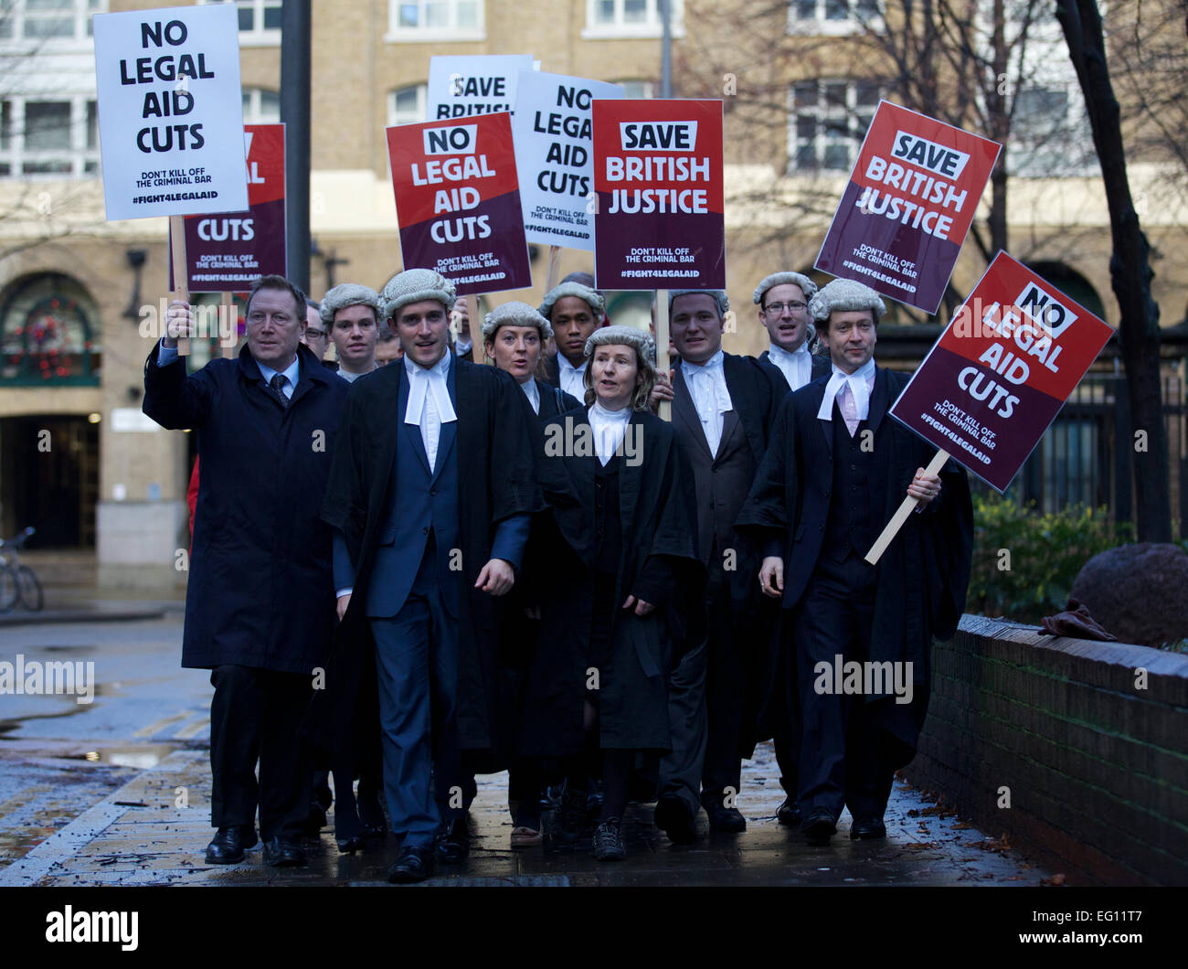 UNITED KINGDOM, London : Members of the British Justice system hold ...
