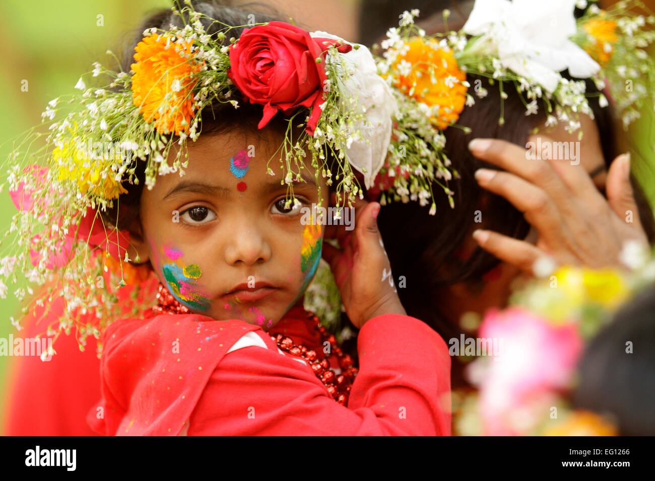 Dhaka, Bangladesh. 13th Feb, 2015. The arrival of Pahela Falgun (The ...