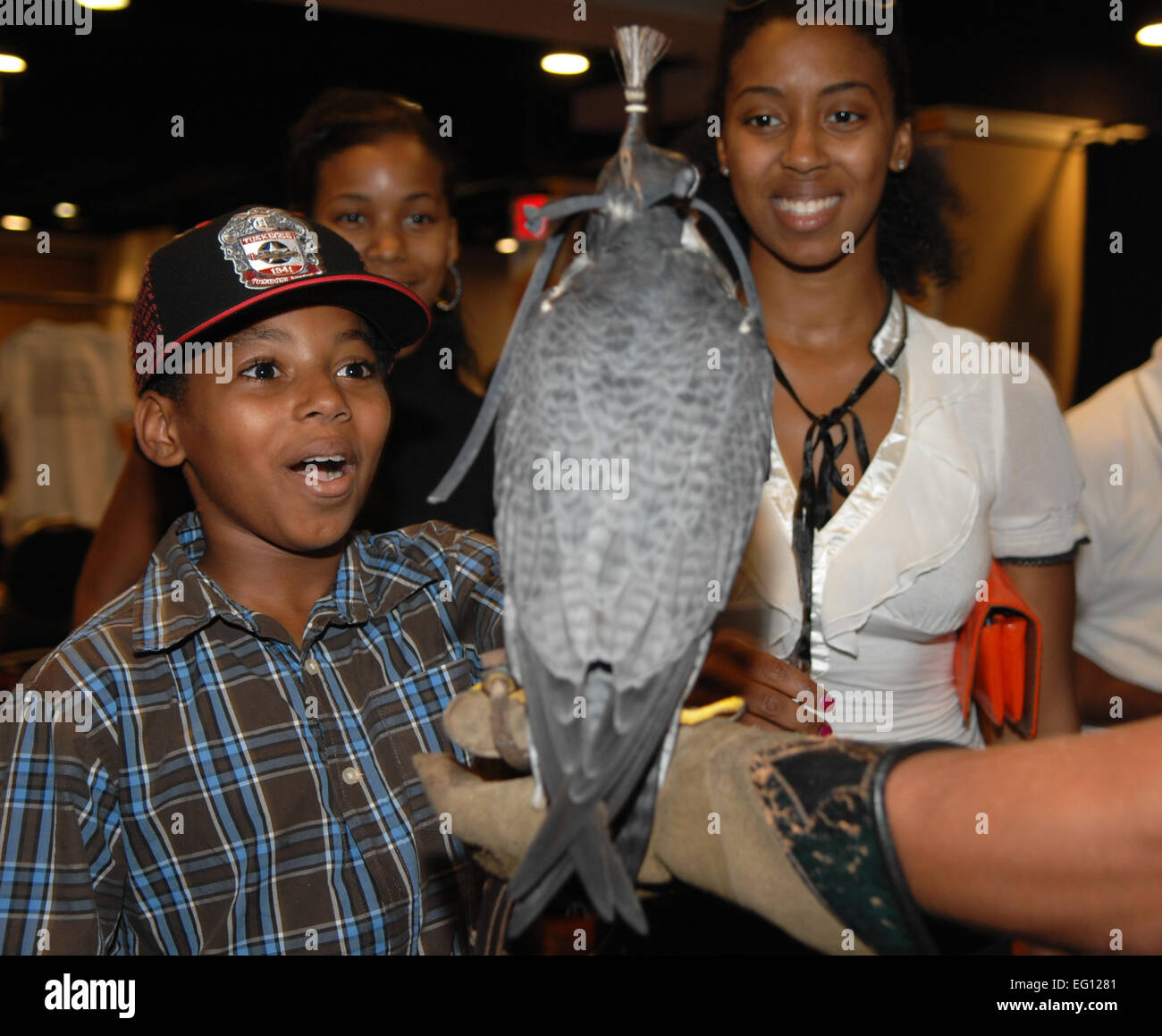 Zeus Eugene, 11 years, Englewood, N.J., meets U.S. Air Force Academy ...