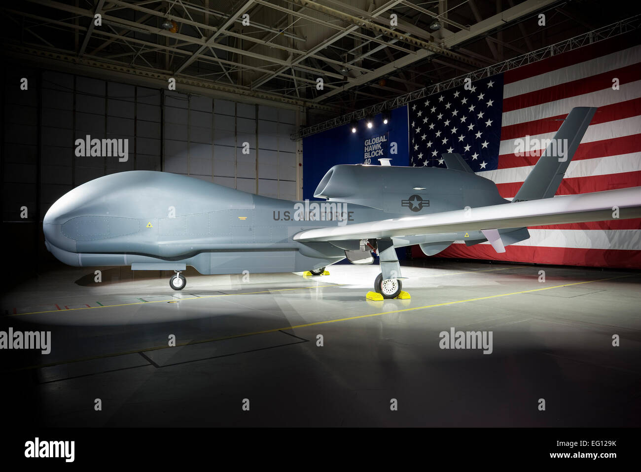 The first of 15 Block 40 Global Hawk unmanned aircraft reconnaissance ...