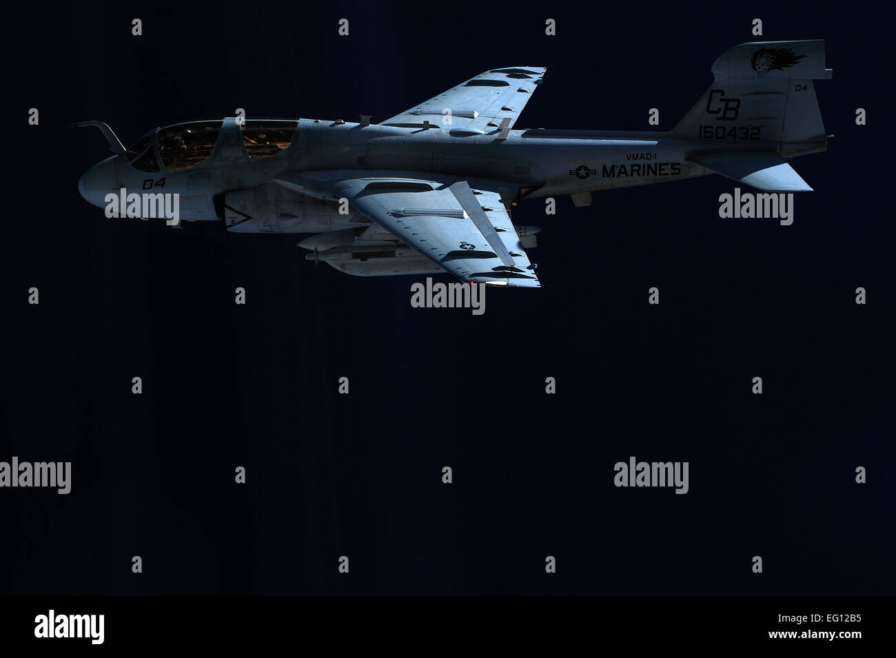 A U.S. Marine Corps EA-6B Prowler from Bagram Airfield, Afghanistan ...