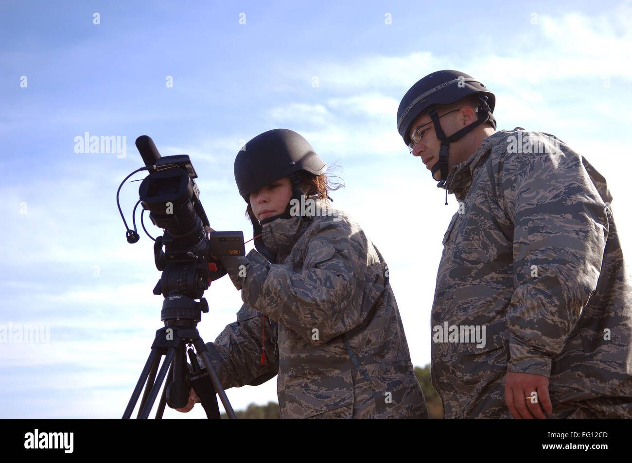 Tech Sgt Gary Burdett, a videographer with the 1st Combat Camera ...