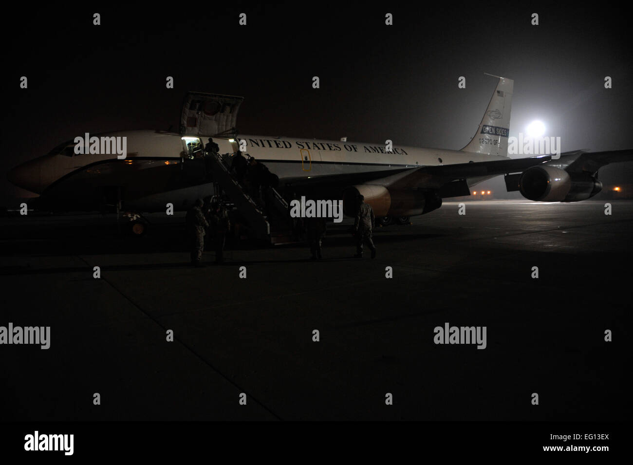 An OC-135B Observation Aircraft from the 45th Reconnaissance Squadron ...