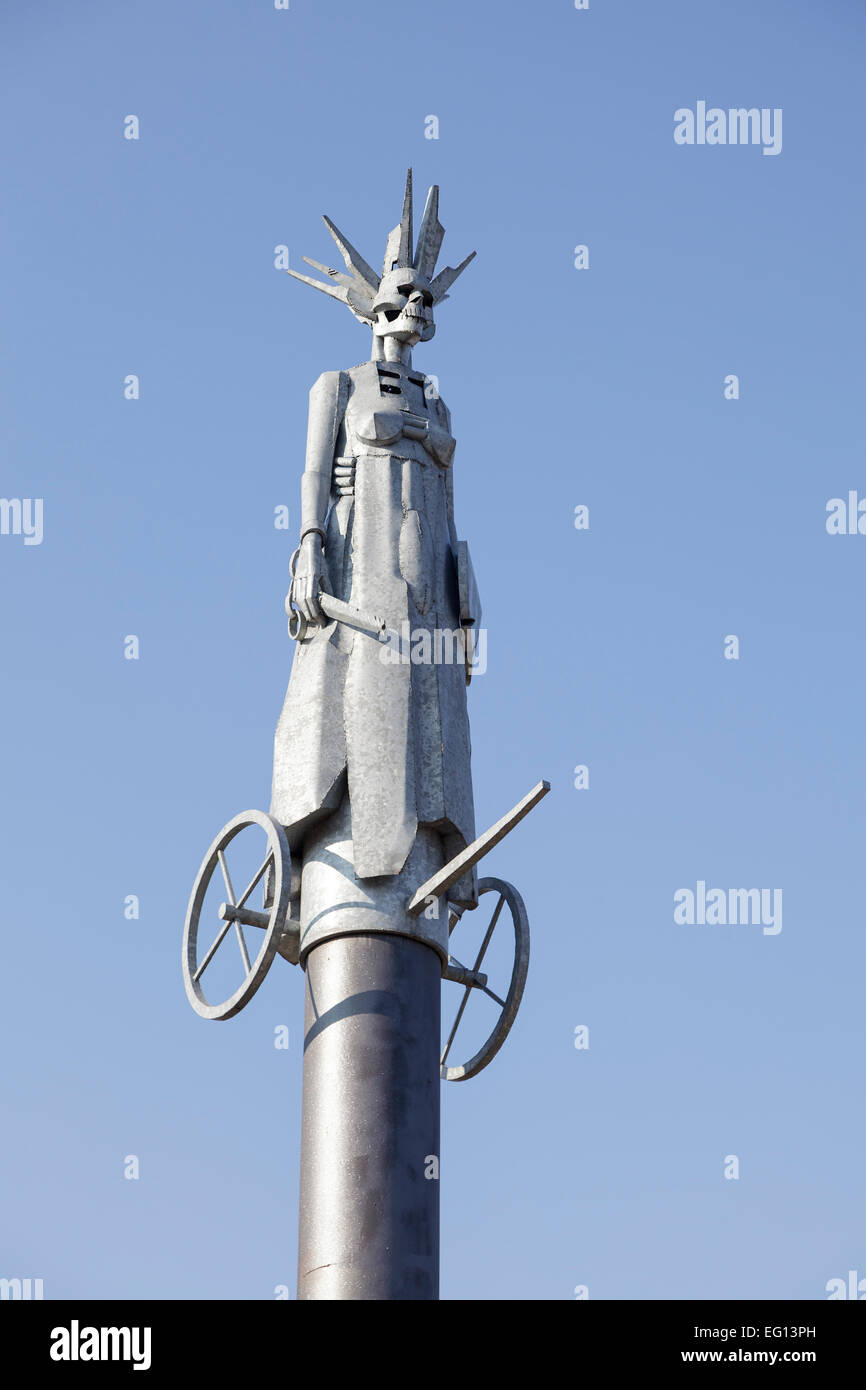 Germania Barbarica statue by Eckhard Herrmann, Eisenhuettenstadt ...