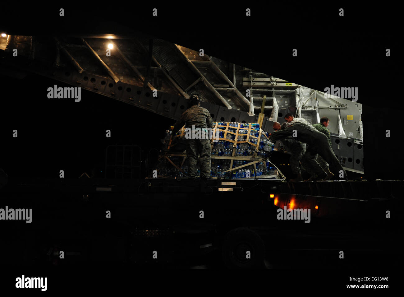 A C-17 Globemaster III aircraft from the 452nd Air Mobility Wing, March ...